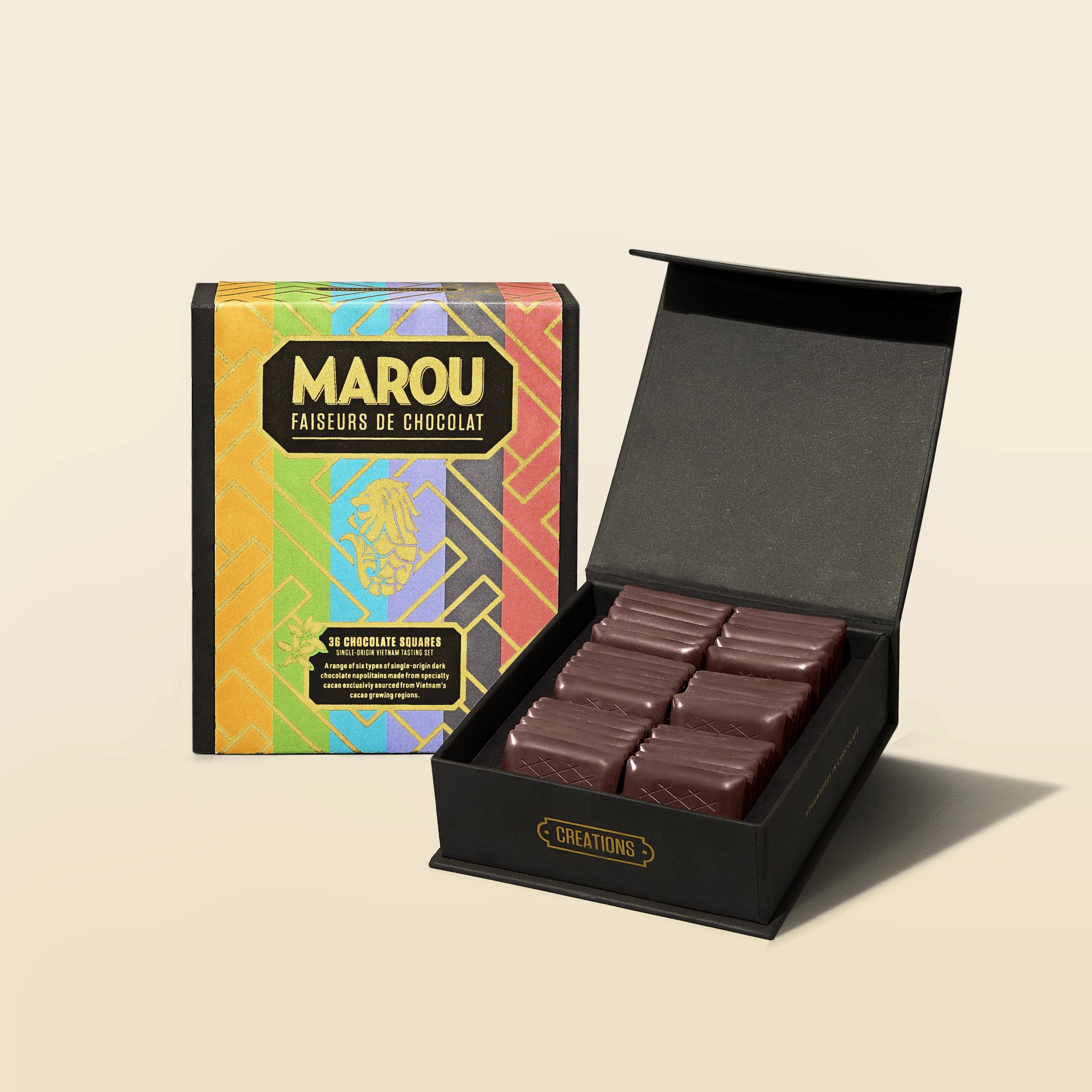 Dong Nai 72% Chocolate Napolitan Set – Spiced Dark Chocolate – Marou ...