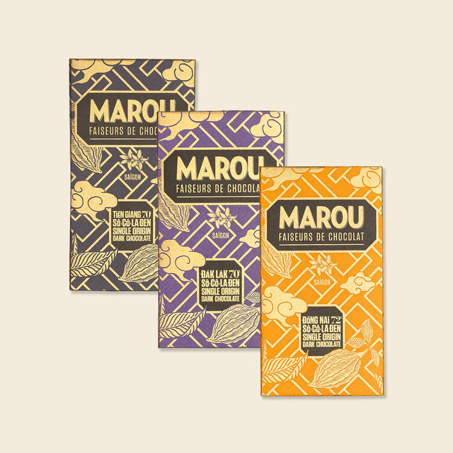 Smooth Dark Chocolate Trio: Low Bitterness 70% to 72% Collection – Set ...
