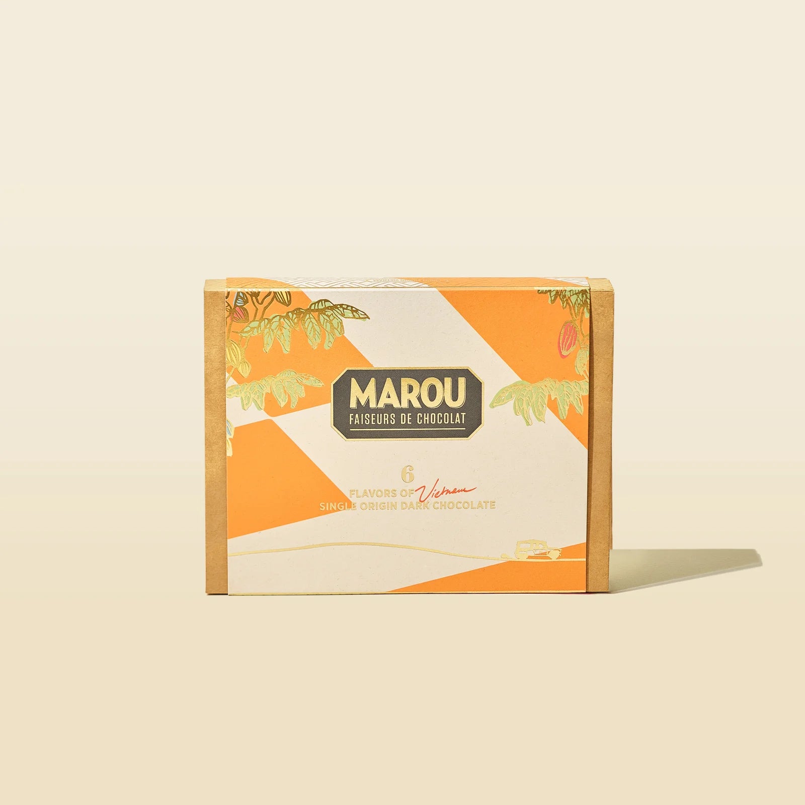 6 Flavors of Vietnam Chocolate Mini Bars Gift Box – Marou Chocolate ...